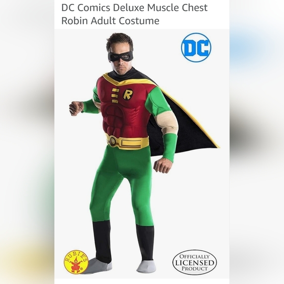 Rubie's | Other | Halloween Costume Dc Robin Deluxe Muscle Chest | Poshmark